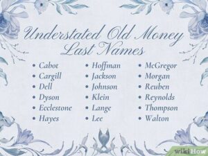 Old Money Last Names: The Timeless Symbols of Class and Heritage ...
